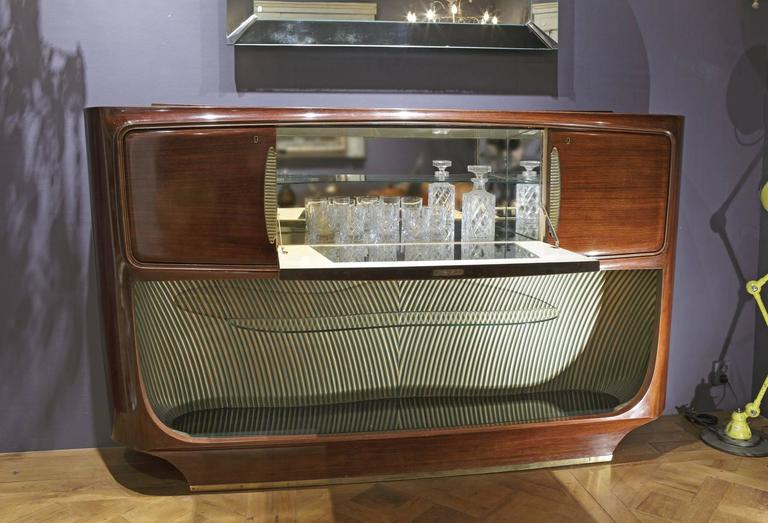 Midcentury Italian Buffet, Bar Cabinet by Consorzio Esposizioni Mobili ...