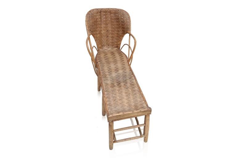 Wabi sabi Rattan tropical Lounge Chair at 1stDibs