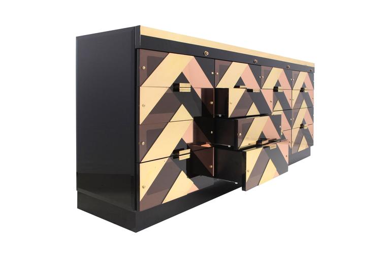 Brass and black drawer commode Victoria's Secret For Sale at 1stDibs ...