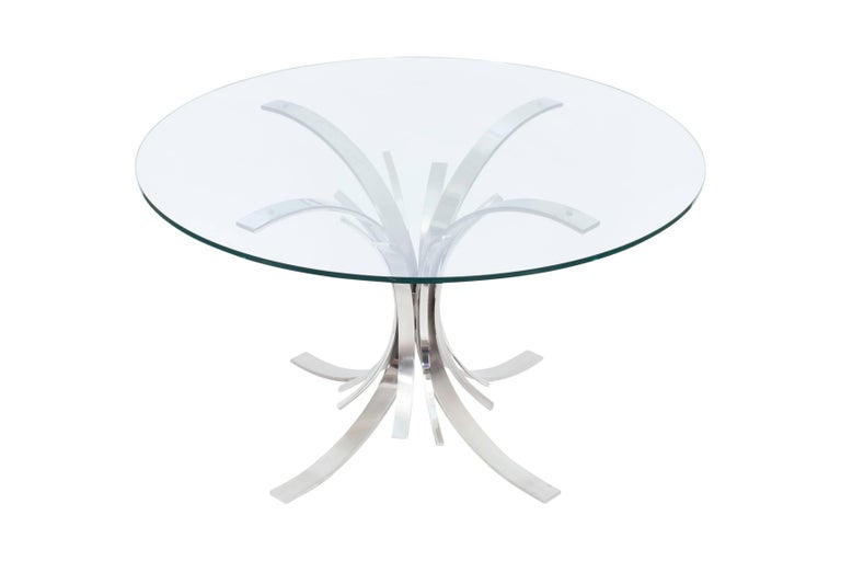 Maria Pergay Gerbe Glass Dining Table at 1stDibs