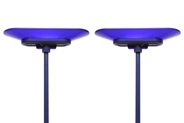 Pair of 'International Klein Blue' Uplighters at 1stDibs