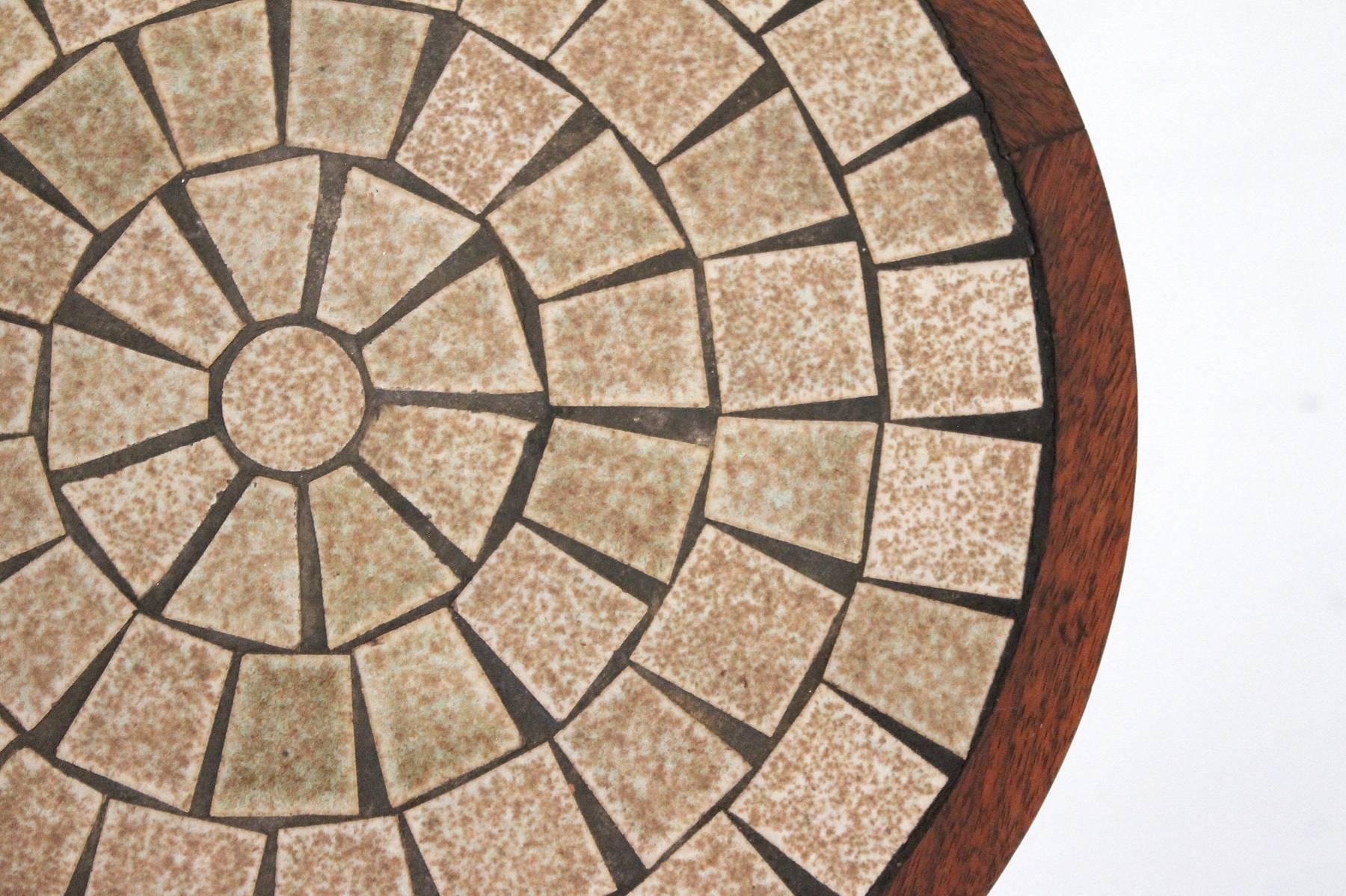 Martz for Marshall Studios Ceramic and Walnut Table at 1stDibs