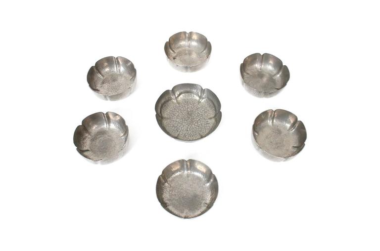 Set of George Gebelein Pewter Bowls at 1stDibs