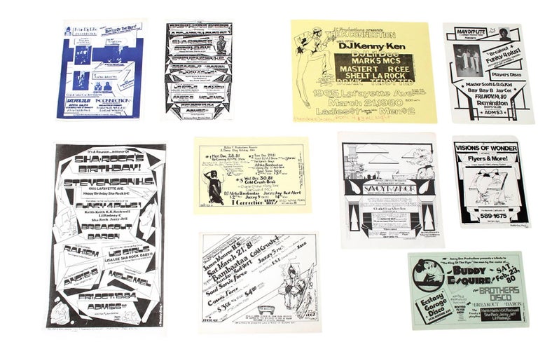 Collection of Early Hip Hop Flyers by Buddy Esquire and Eddie Ed at 1stDibs