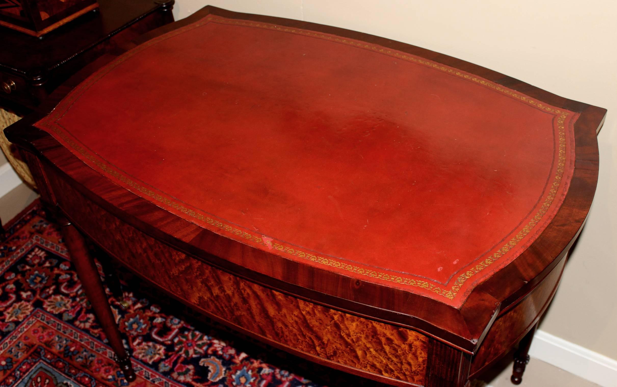 Federal Boston Library Table circa 1800 Attributed to John or Thomas ...