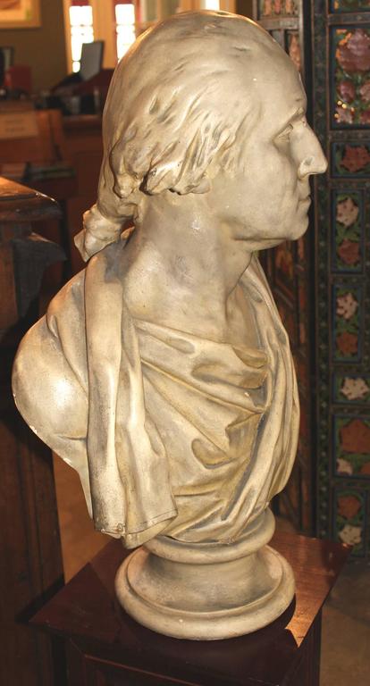 Early 20th Century Plaster Bust of George Washington with Later ...