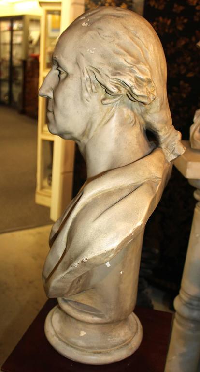 Early 20th Century Plaster Bust of George Washington with Later ...