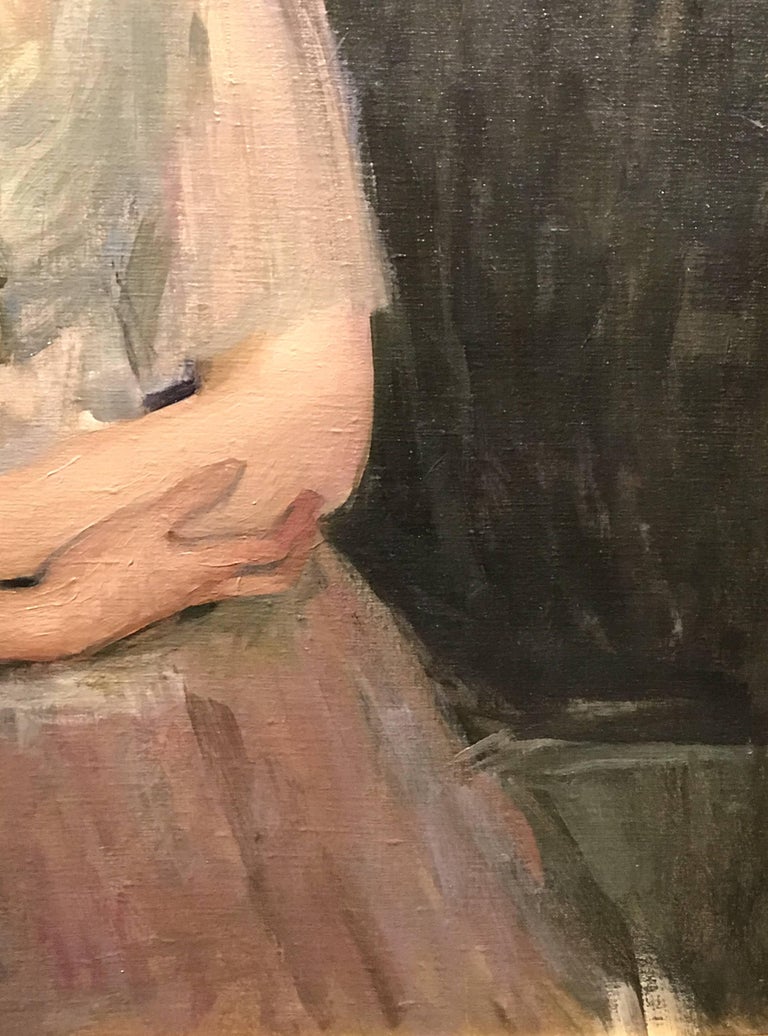 Louise Williams Jackson Oil Painting Portrait of a Red Haired Model For ...