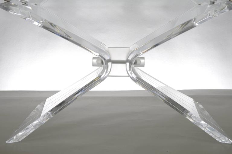 Lucite Butterfly Wing Glass Coffee Table Hollywood Regency after Lion ...