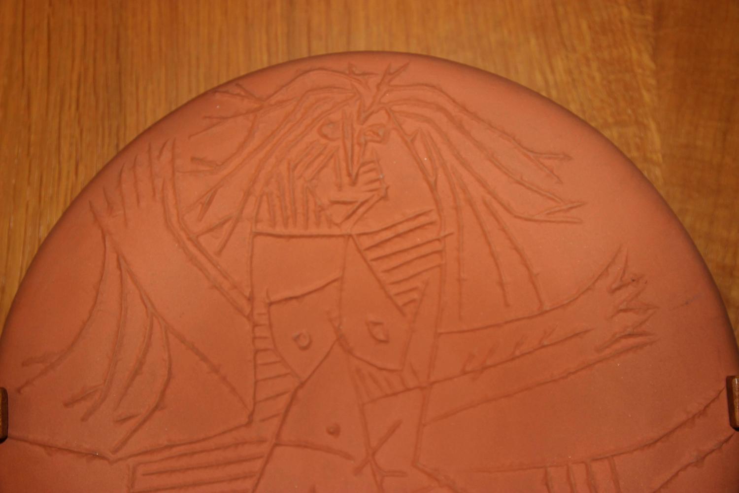 Pablo Picasso, Terracotta Plate, Madoura Plein Feu, Signed and Numbered ...