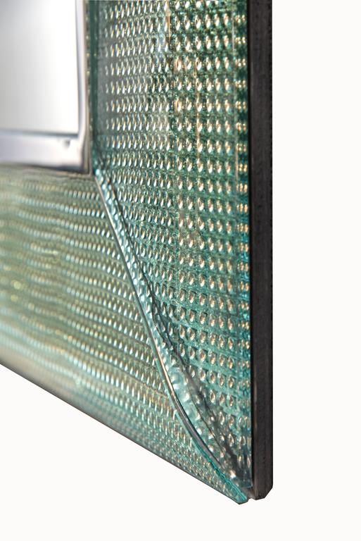 Spectacular pair of mirrors, Murano glass, decorative cubes,circa 2010 ...