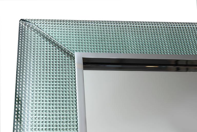 Spectacular pair of mirrors, Murano glass, decorative cubes,circa 2010 ...