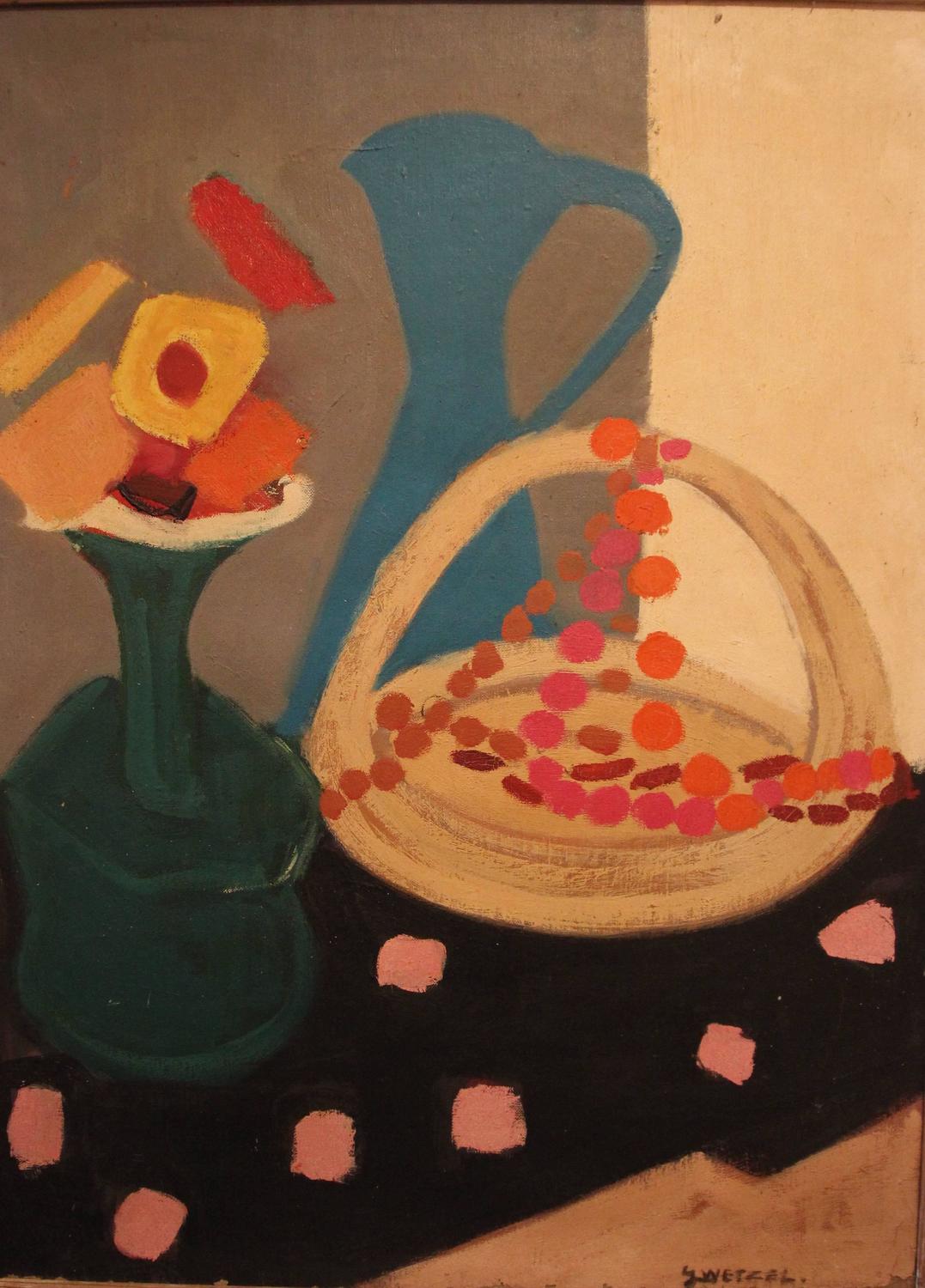 G. Wetzel, Oil on canvas, Signed, circa 1940, France For Sale at 1stdibs