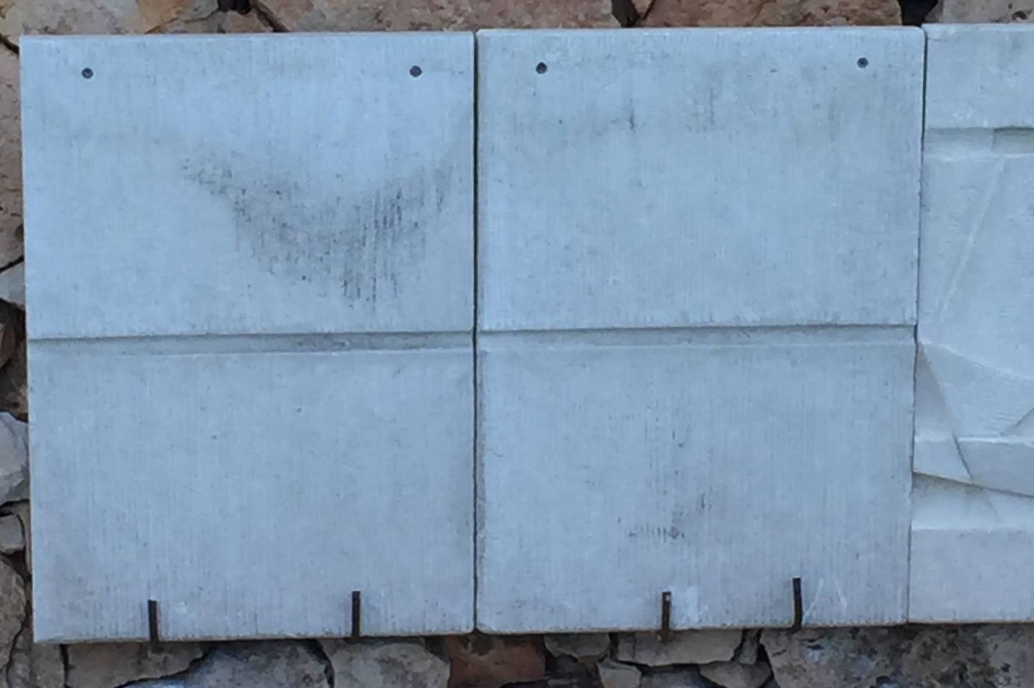 Victor Cerrato Atelier, Ten Slabs in Carved Tuff, circa 1960, Turin ...