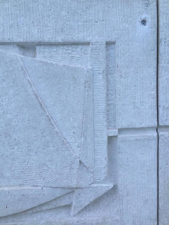 Victor Cerrato Atelier, Ten Slabs in Carved Tuff, circa 1960, Turin ...