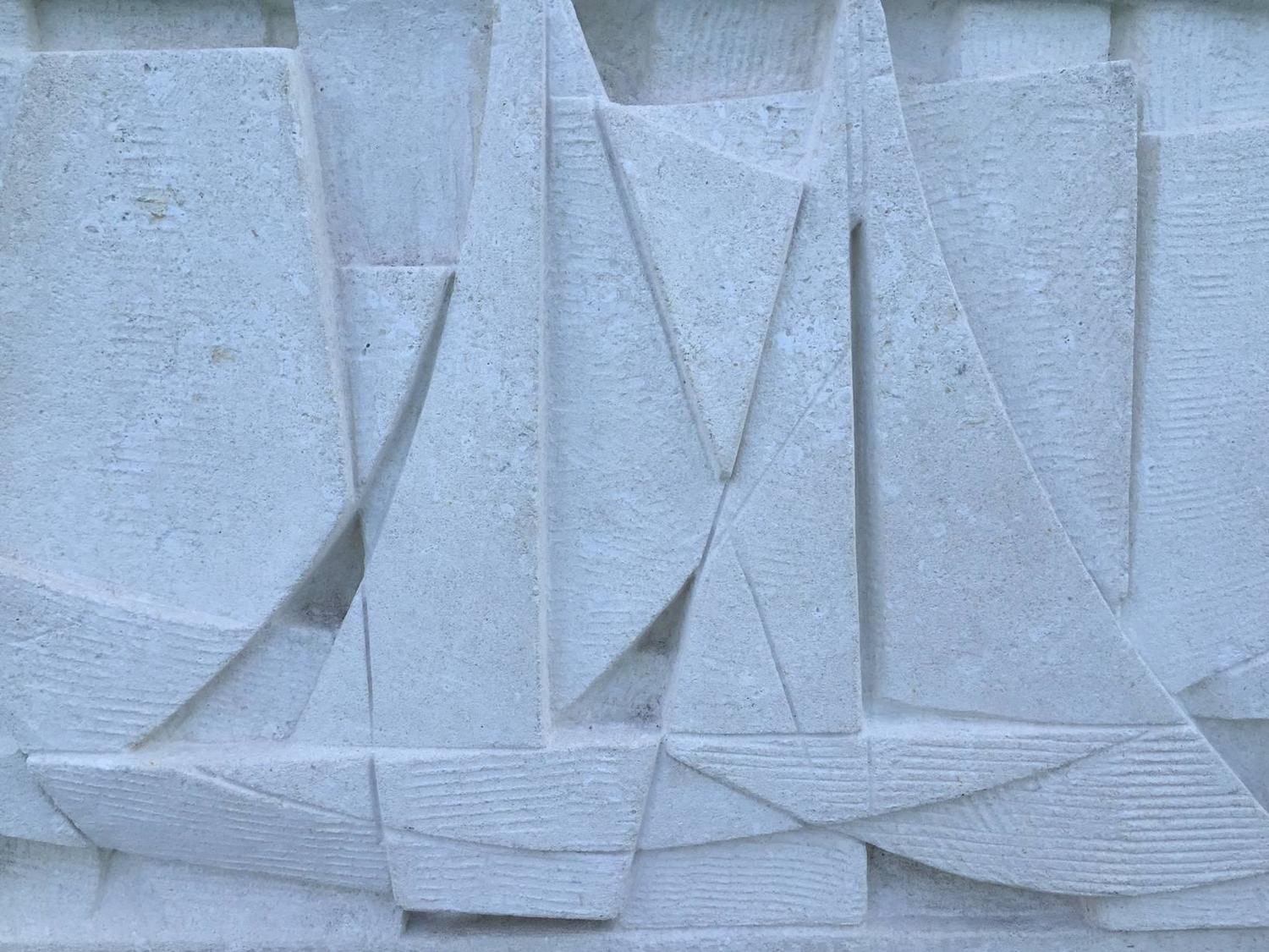 Victor Cerrato Atelier, Ten Slabs in Carved Tuff, circa 1960, Turin ...