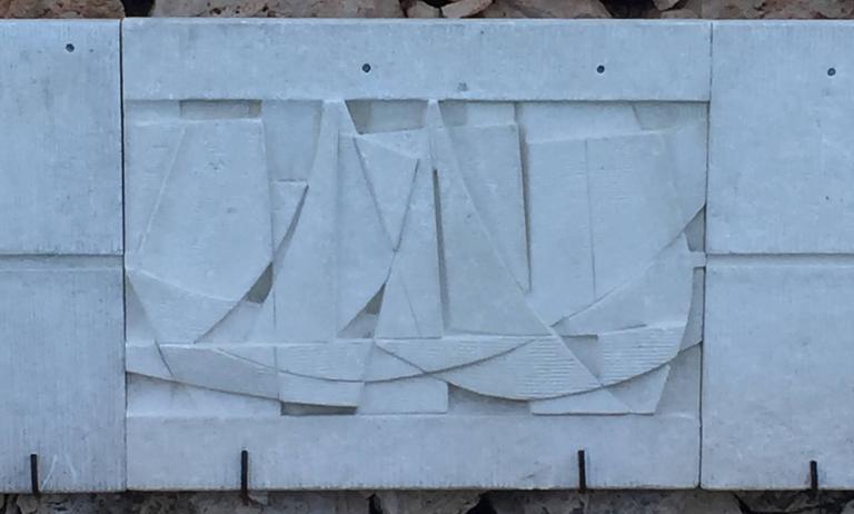Victor Cerrato Atelier, Ten Slabs in Carved Tuff, circa 1960, Turin ...