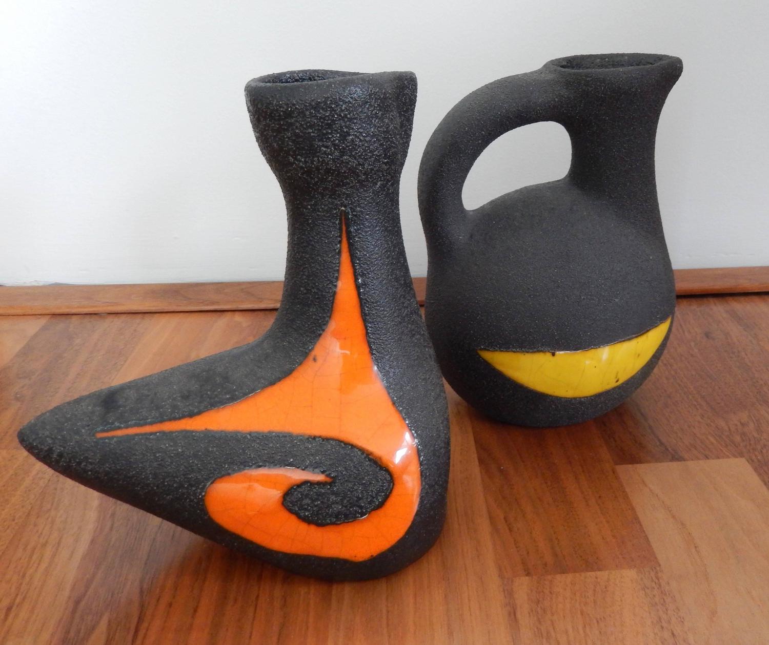 Mid-Century French Modernist Gilbert Valentin Ceramic Pitcher For Sale ...