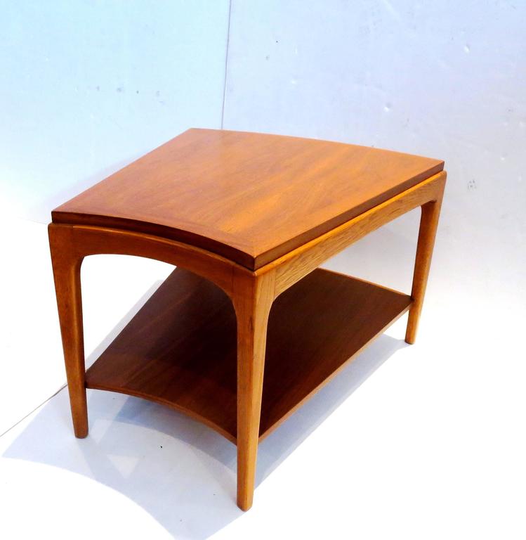 1950s American Modern Trapezoid Shape Cocktail End Table in Walnut at ...