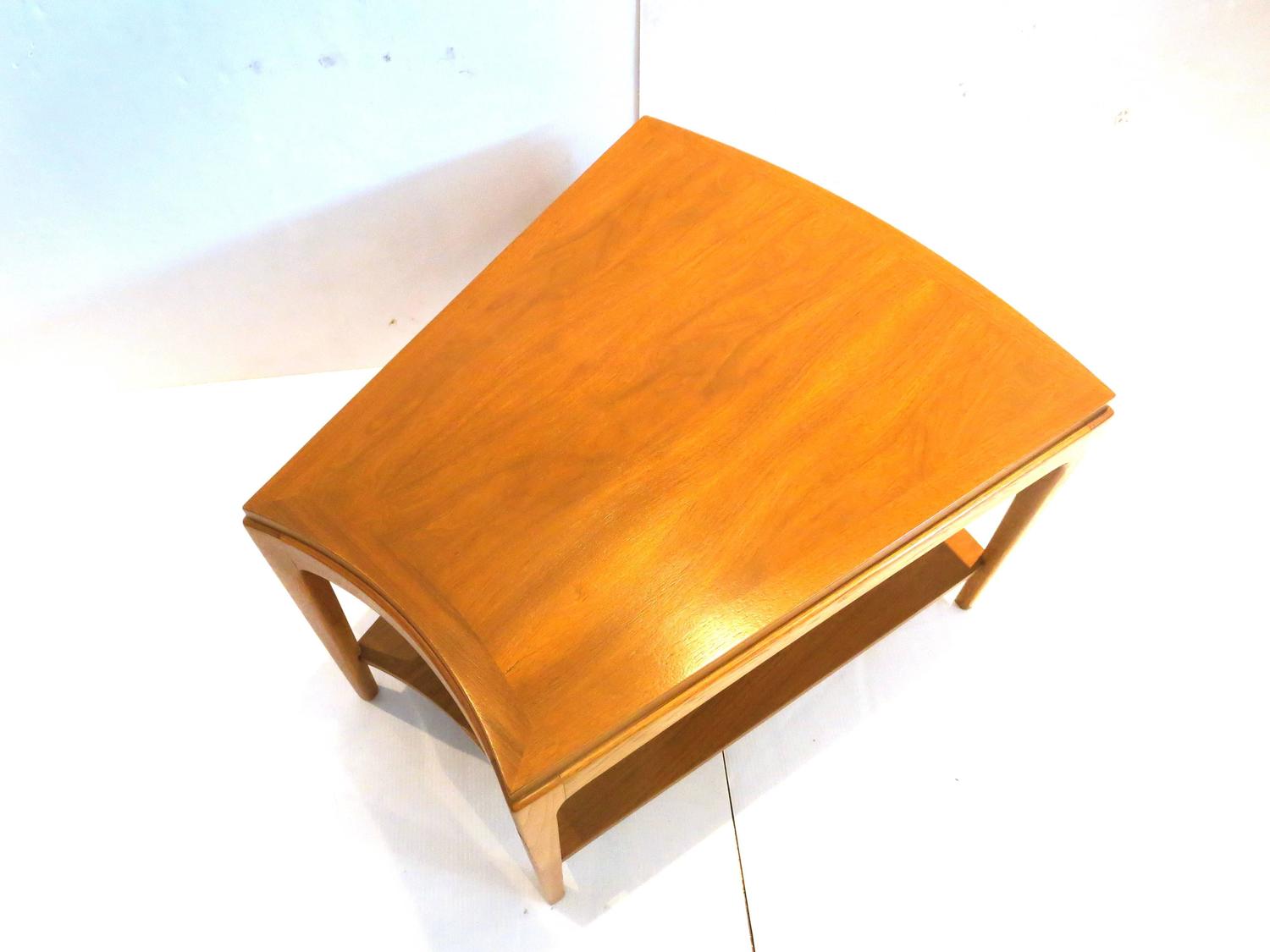 1950s American Modern Trapezoid Shape Cocktail End Table in Walnut at ...