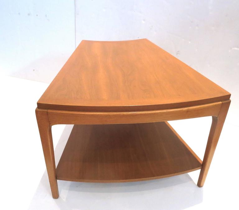1950s American Modern Trapezoid Shape Cocktail End Table in Walnut at ...