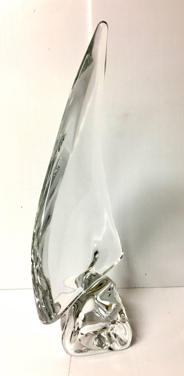 Large Crystal Sailboat Sculpture by Daum, France at 1stDibs | daum ...