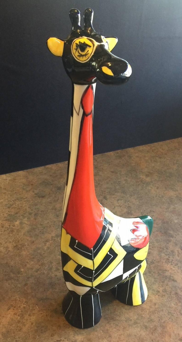 Colorful Ceramic Giraffe by Turov Art of Russia For Sale at 1stDibs ...