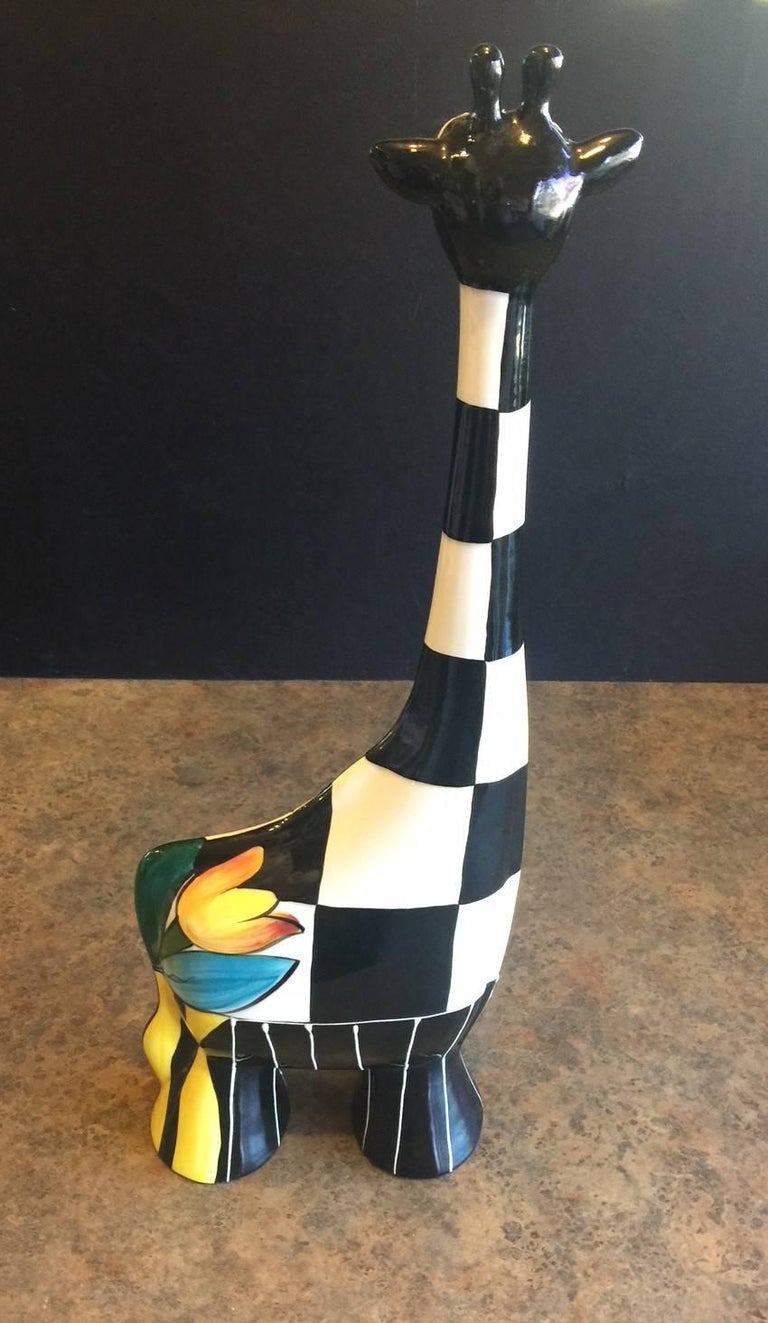 Colorful Ceramic Giraffe by Turov Art of Russia For Sale at 1stDibs ...