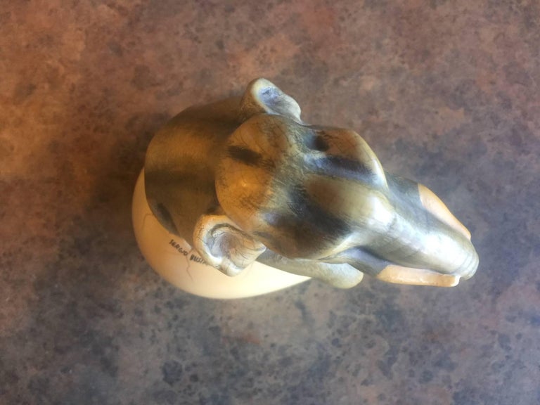 Whimsical Ceramic Hatching Elephant from Egg by Sergio Bustamante at ...