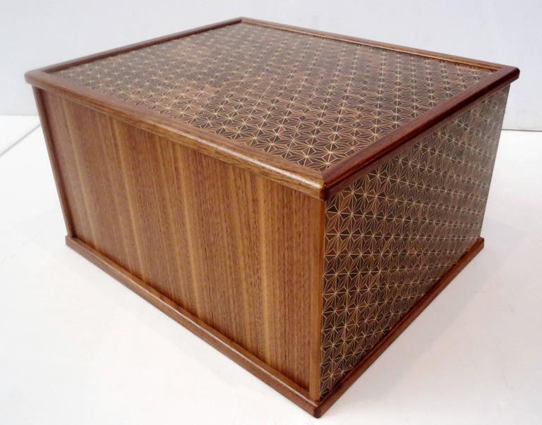 Mid Century Modern Rosewood Japanese Jewelry Dresser Tansu Box at 1stDibs