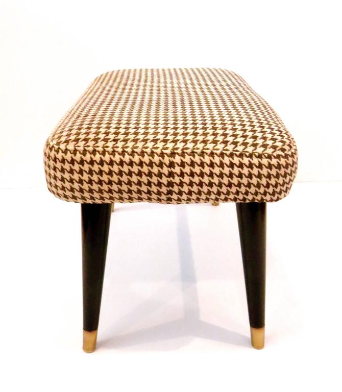 1950s Atomic Age American Modern Ottoman Footstool Upholstered in ...