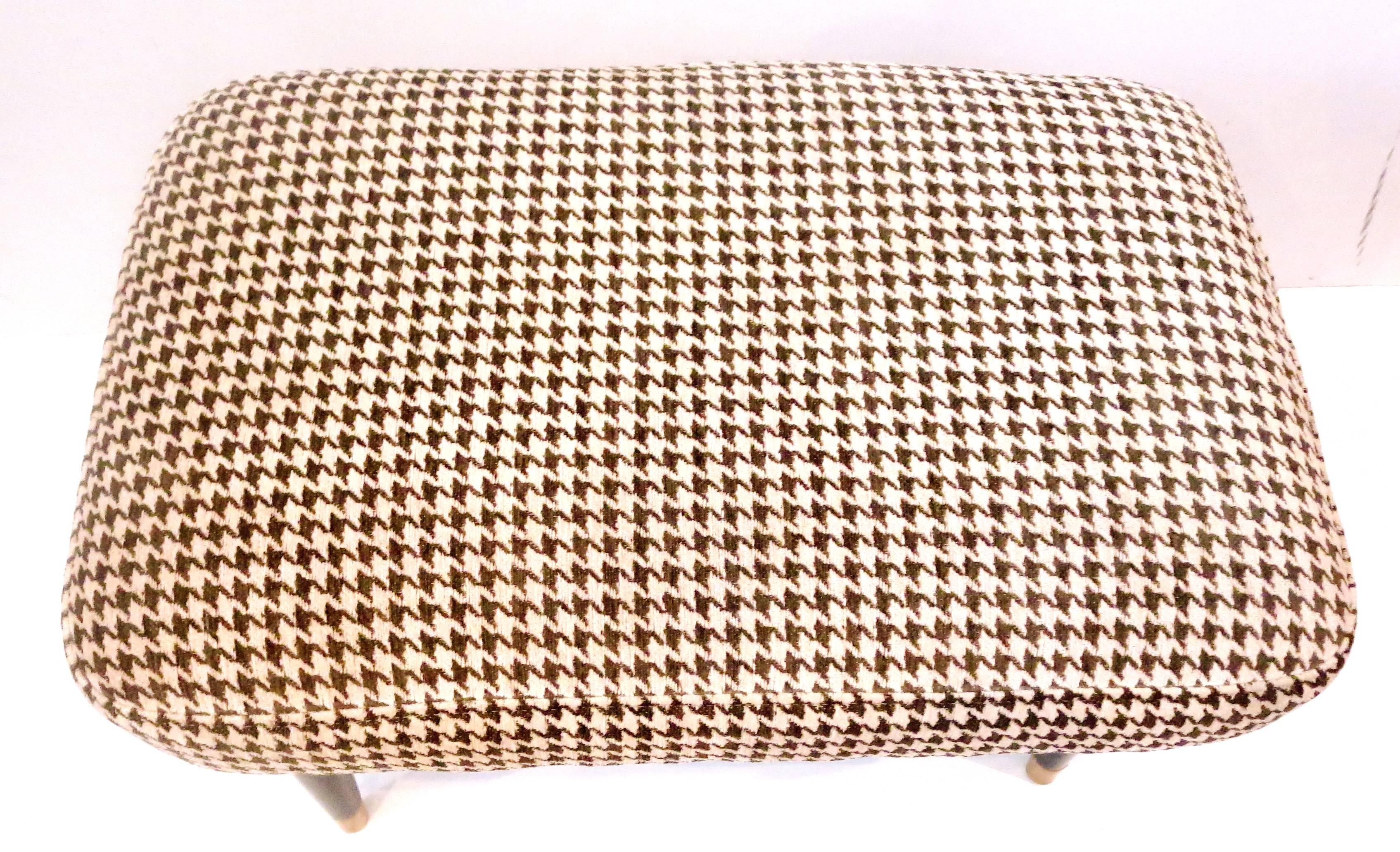 1950s Atomic Age American Modern Ottoman Footstool Upholstered in ...
