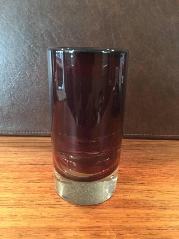 Sommerso Art Glass Vase by John Brekke For Sale at 1stDibs