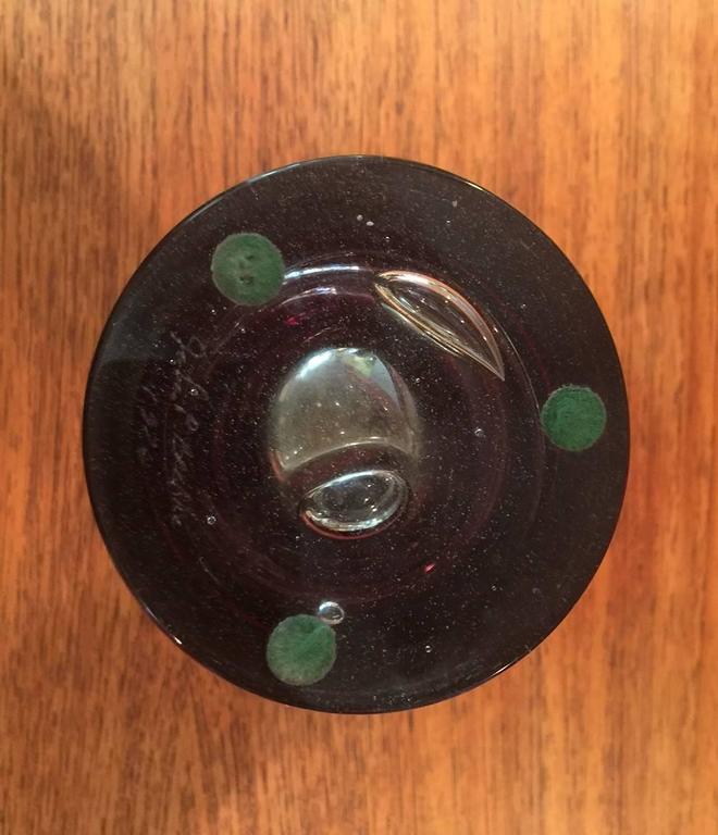 Sommerso Art Glass Vase by John Brekke For Sale at 1stDibs