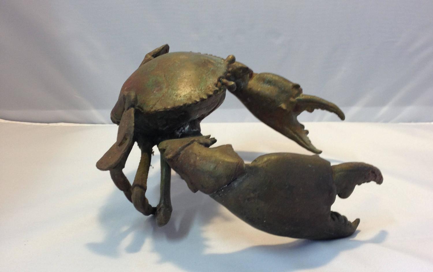Large Vintage Bronze Crab Sculpture at 1stdibs