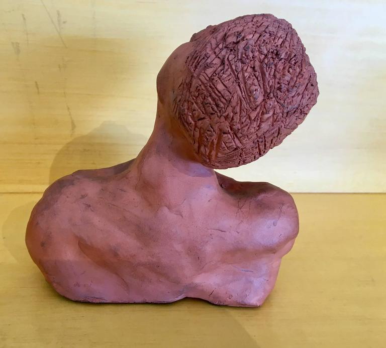 Striking Grotesque Ceramic Human Sculpture Signed J.W at 1stDibs