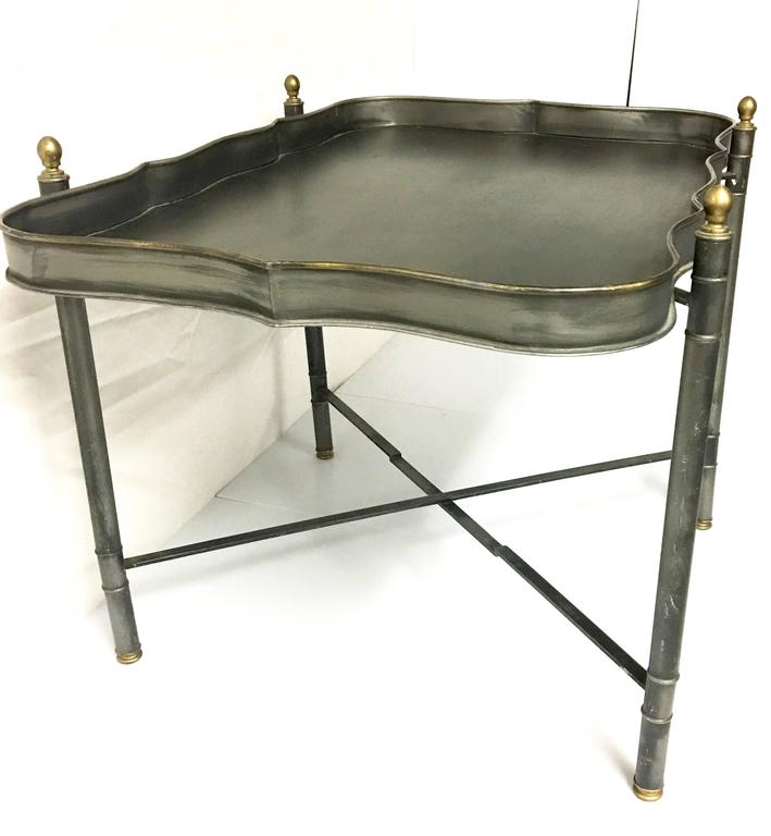 Classical Italian Scalloped Table with Collapsible Base and Removable ...