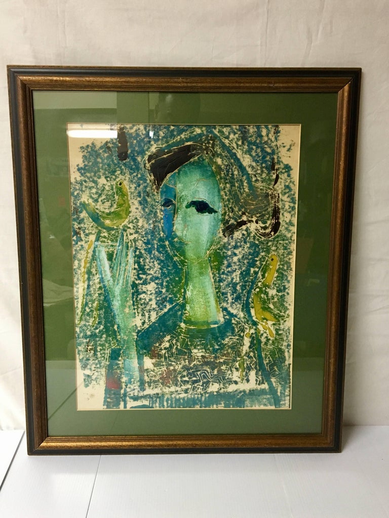 Woodblock Print by Listed Artist Alex Boz 'Bozickovic' For Sale at 1stDibs