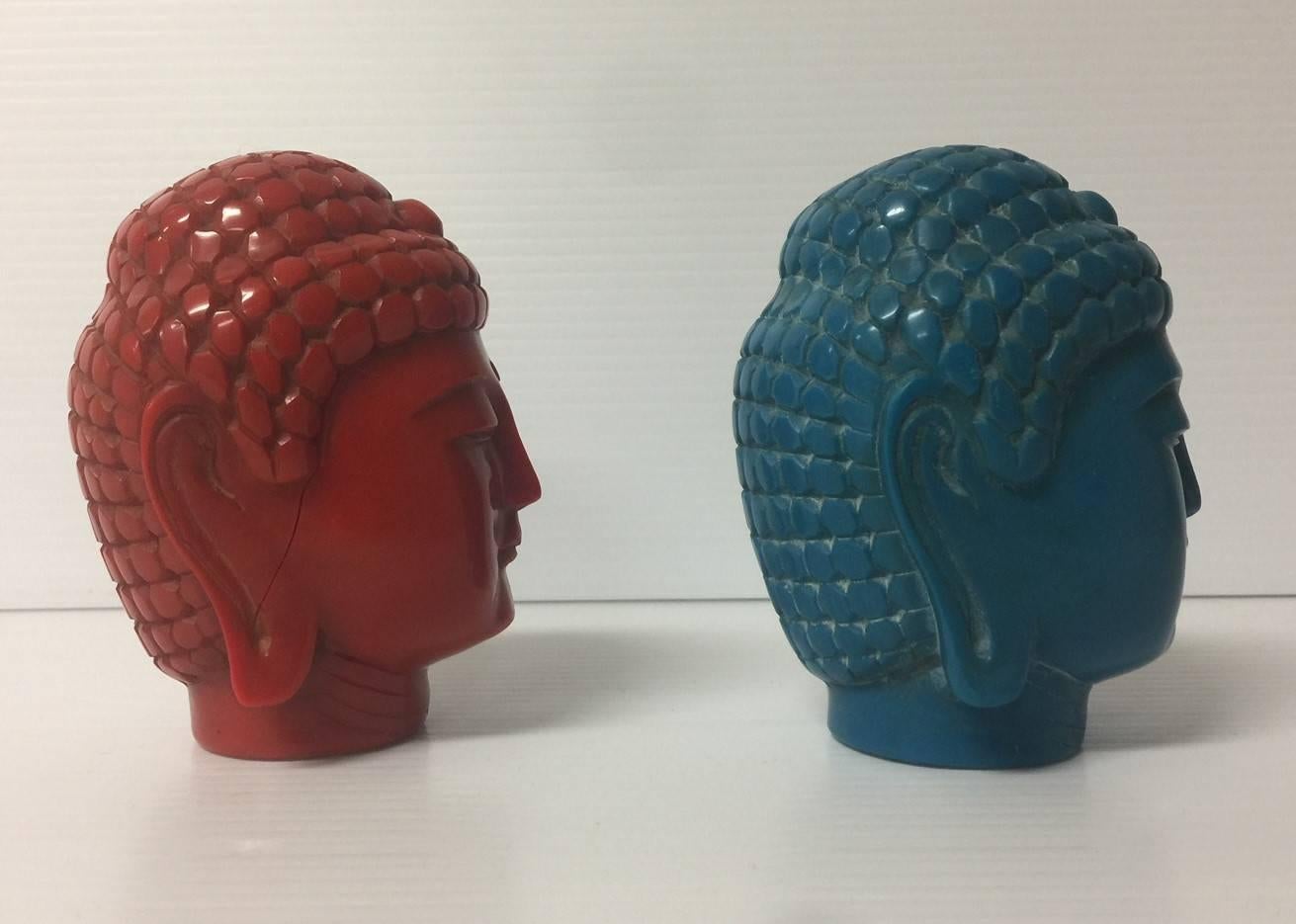 Midcentury Bakelite Buddha Heads at 1stDibs