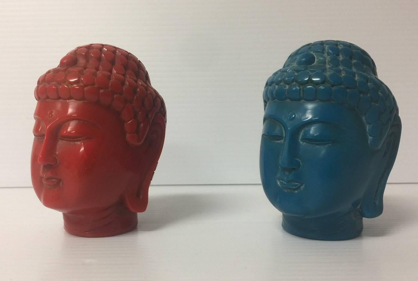 Midcentury Bakelite Buddha Heads at 1stDibs