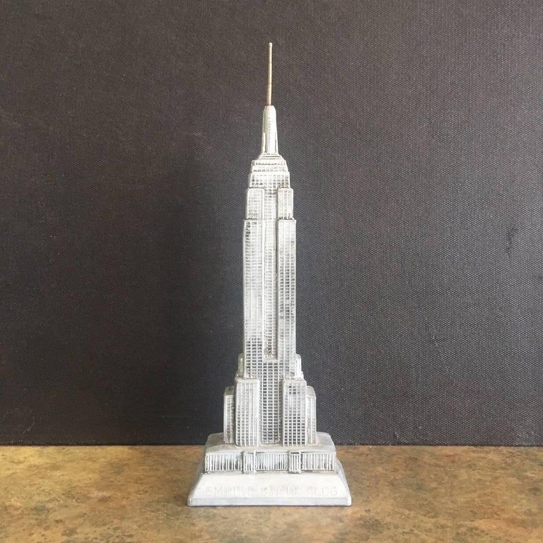 Vintage Empire State Building Model in Metal at 1stDibs