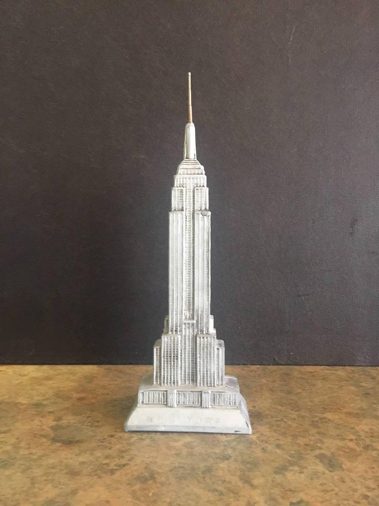 Vintage Empire State Building Model in Metal at 1stDibs