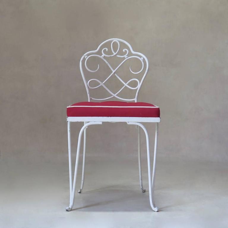 Set of Four Garden Chairs Attributed to René Prou, France, 1930s at 1stDibs
