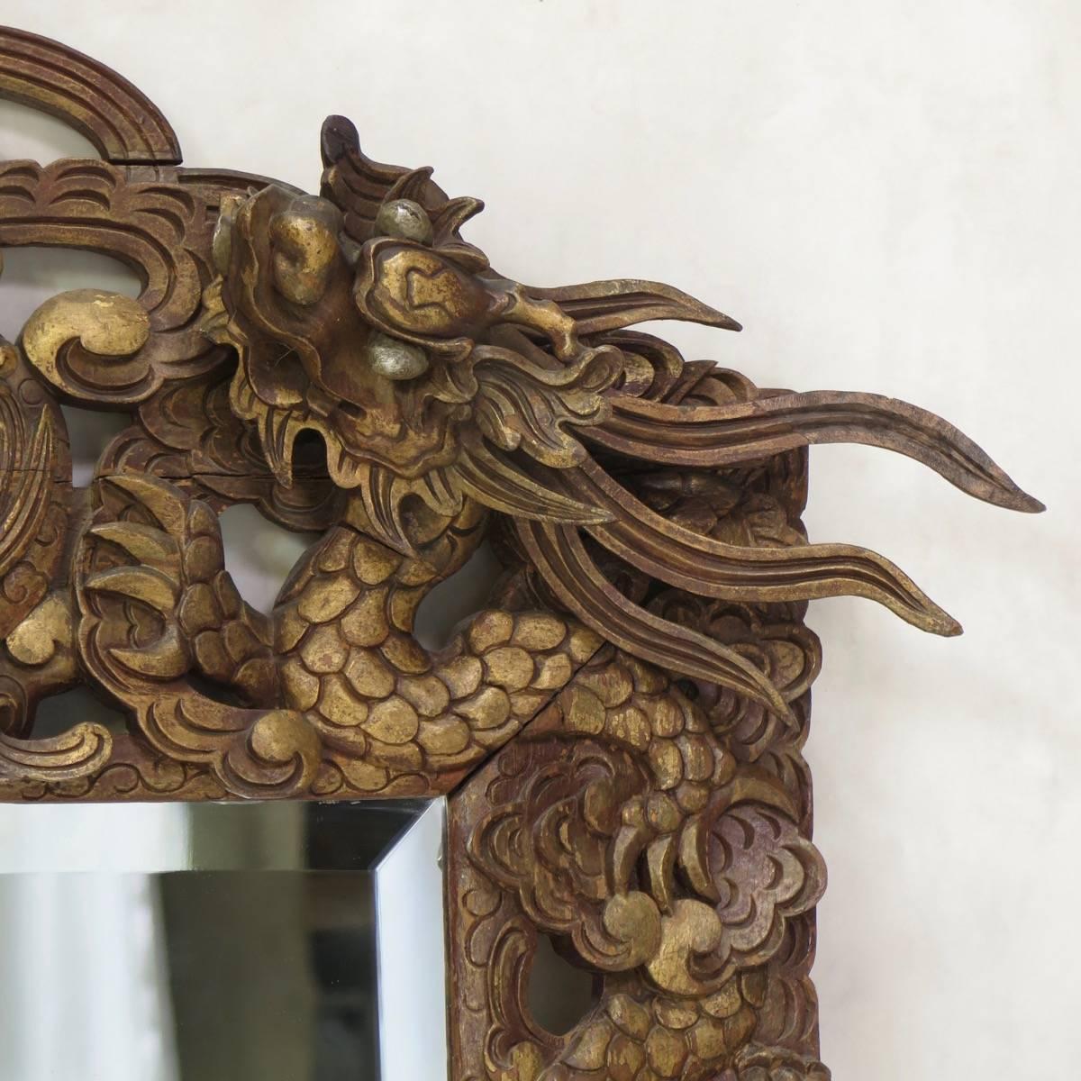 Chinese Style "Dragon" Mirror, France, circa 1880s For Sale at 1stdibs