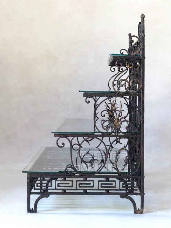 French Wrought-Iron Shelves, Dated "1889" For Sale at 1stDibs