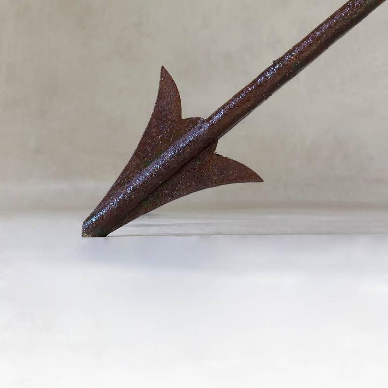 Elegant French 1940s Iron and Marble "Arrow" Center Table at 1stDibs ...