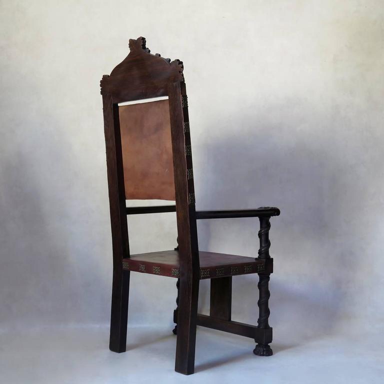 Medieval Style Hall Chairs, France, 19th Century For Sale at 1stDibs ...