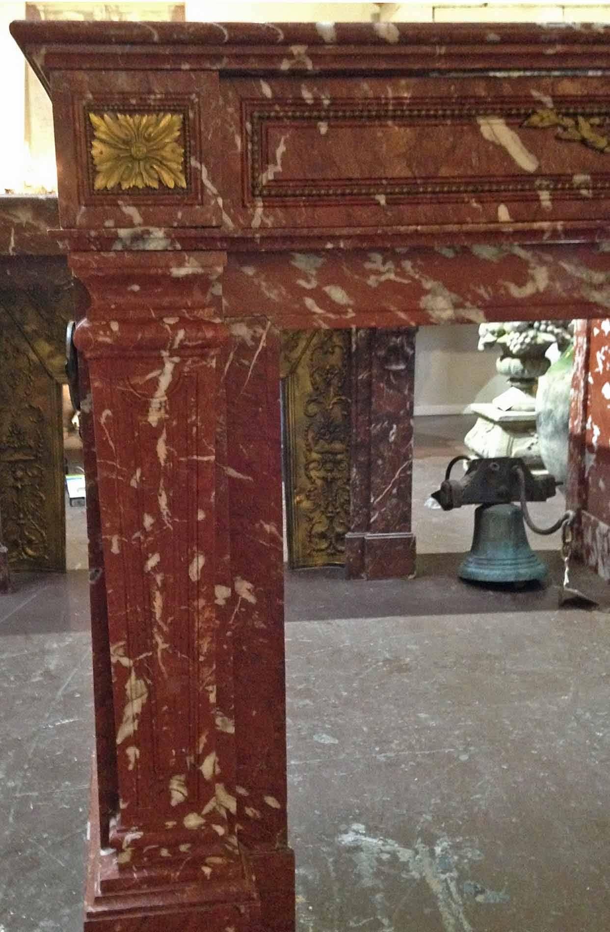 Antique French Marble Mantel Red, circa 1850 For Sale at 1stDibs ...