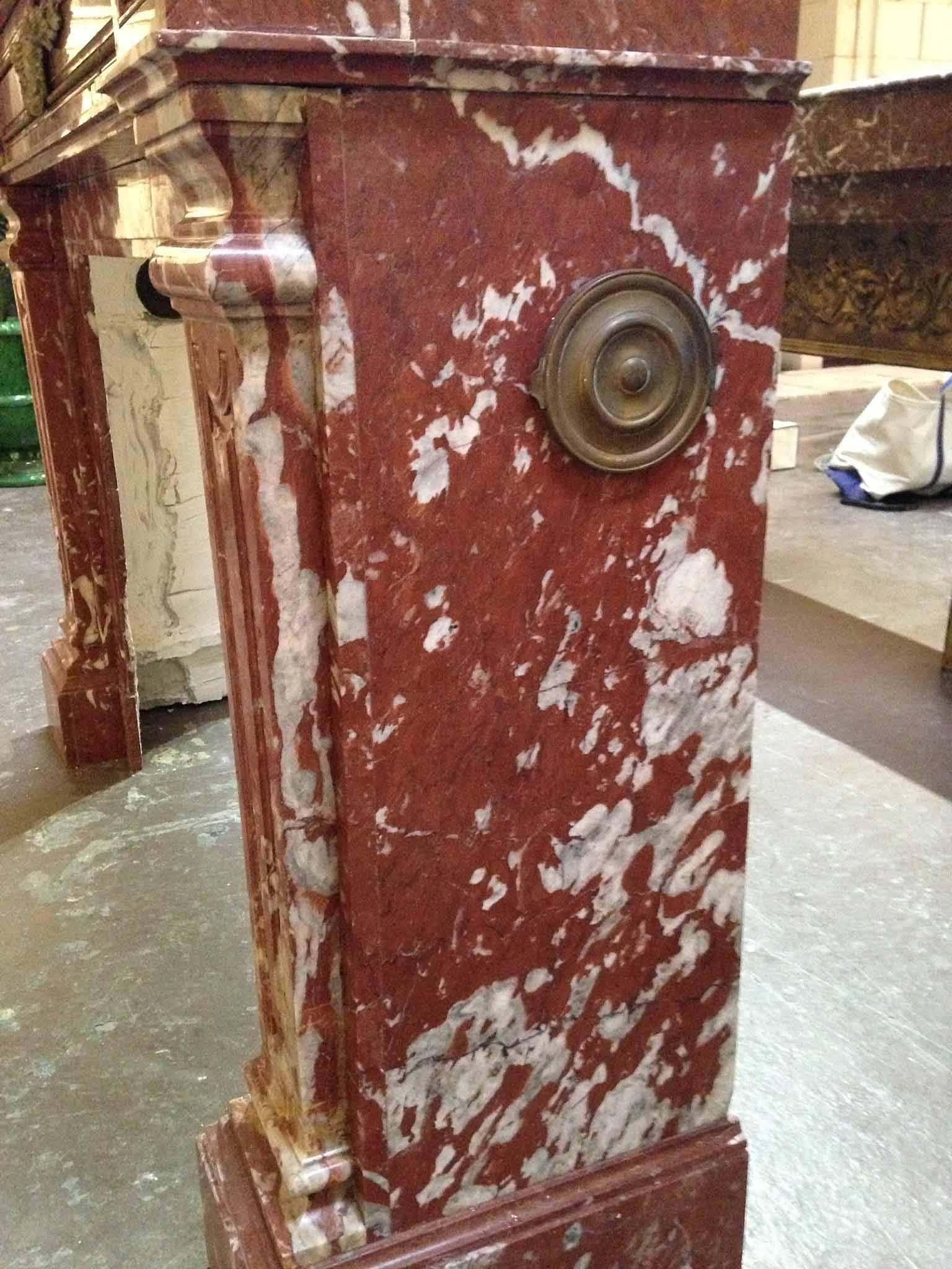 Antique French Marble Mantel Red, circa 1850 For Sale at 1stDibs ...