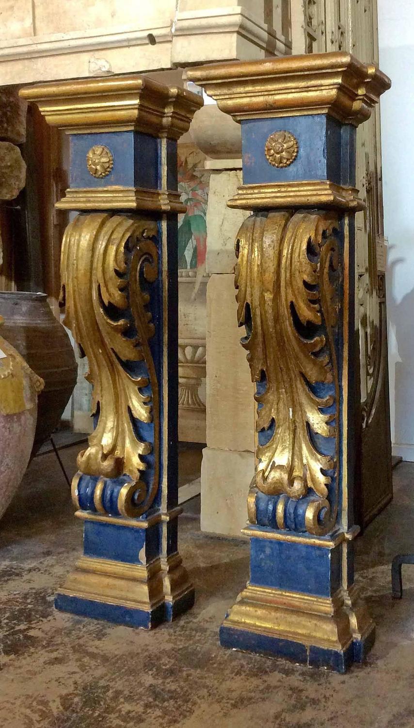 Pair of Antique Roman Corbels at 1stdibs